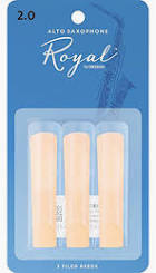 Rico Royal Alto Sax Reeds Sizes 1/ 2 to 3 3pack • Stothers Music and ...